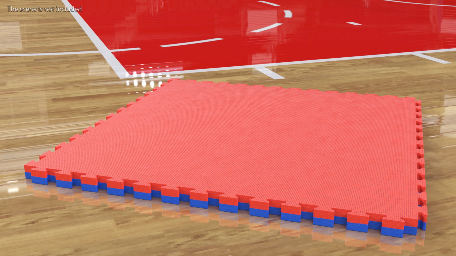 Tatami Puzzle Blue and Red 3D model - TurboSquid 1984573