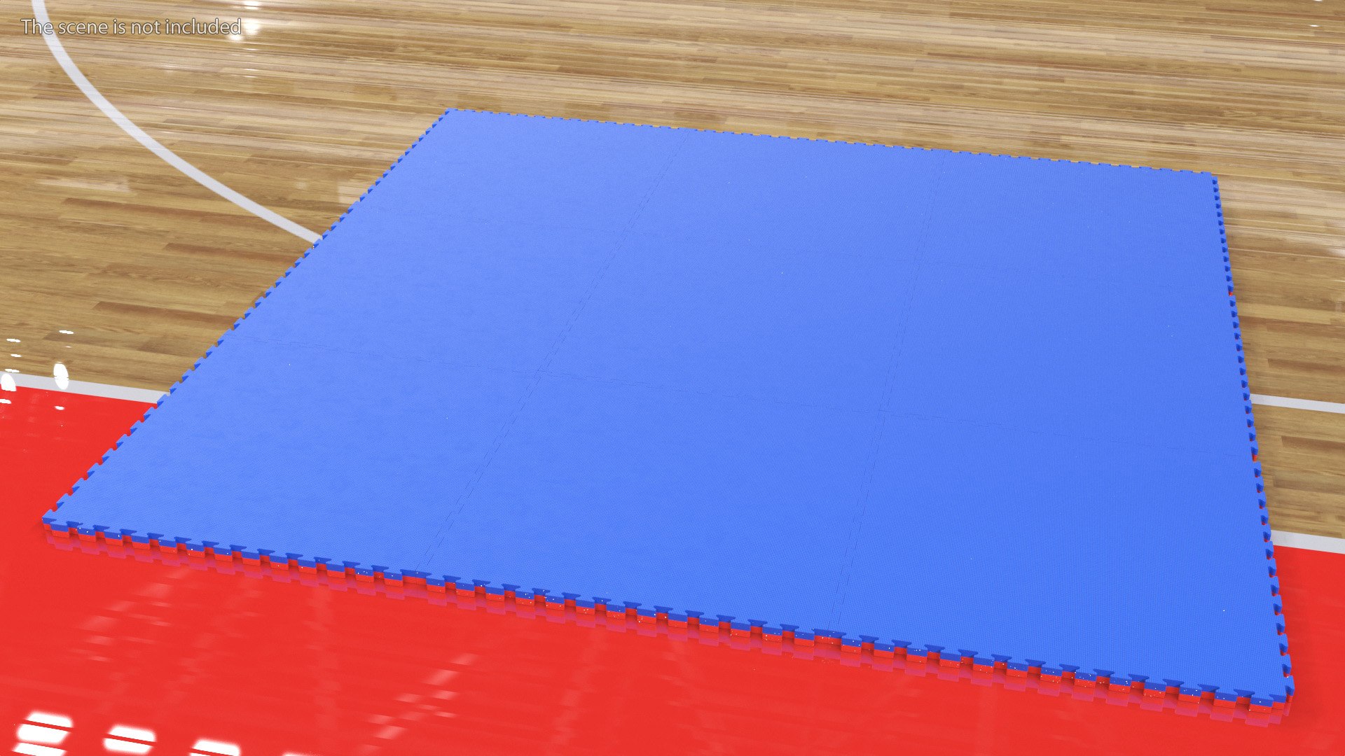 Tatami Puzzle Blue and Red 3D model - TurboSquid 1984573