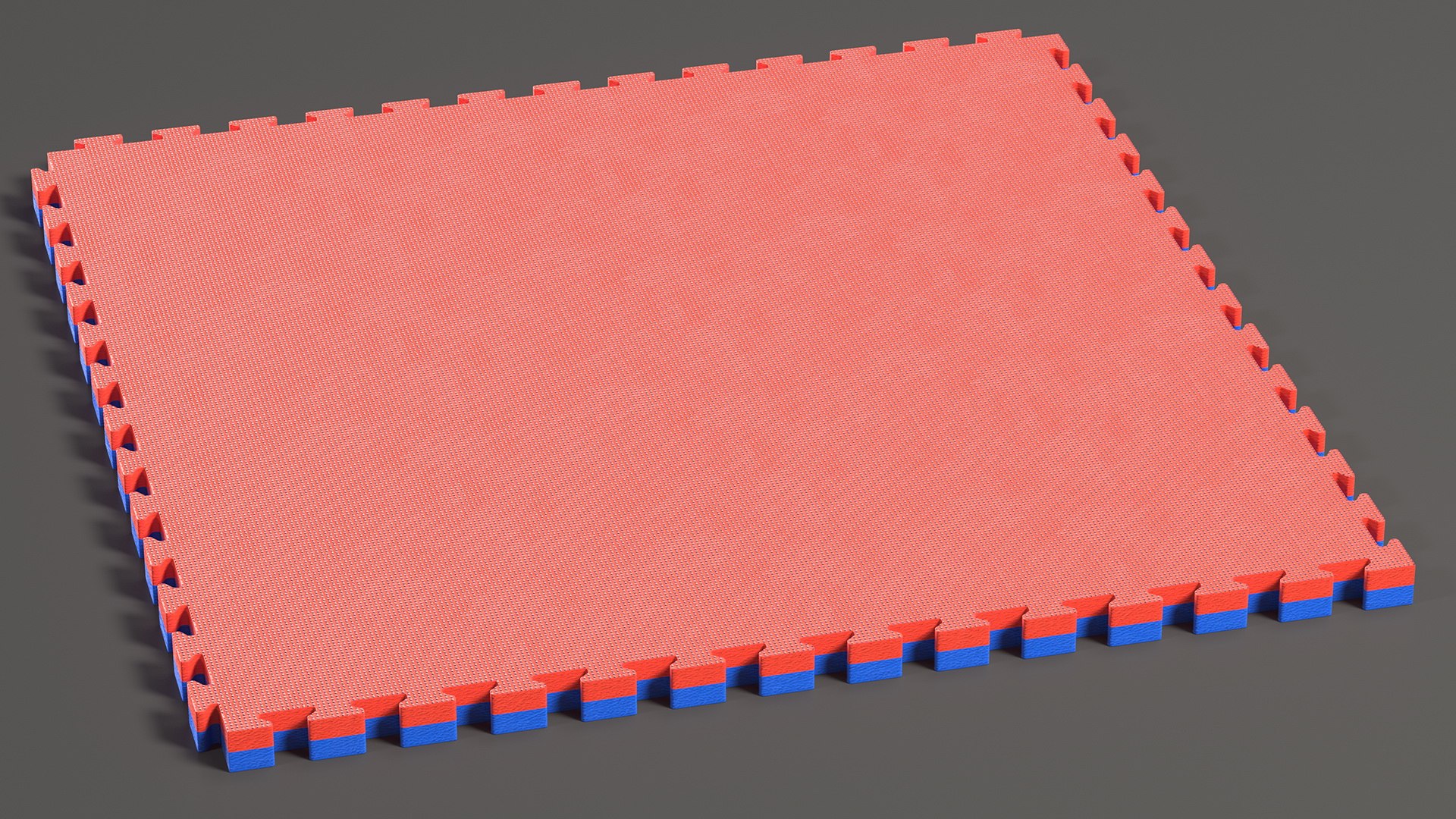 Tatami Puzzle Blue and Red 3D model - TurboSquid 1984573