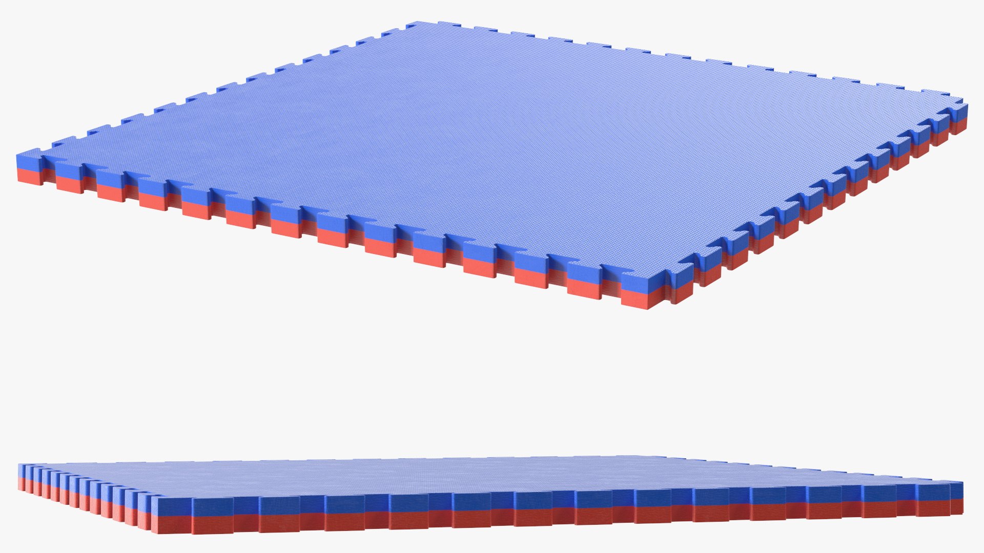 Tatami Puzzle Blue and Red 3D model - TurboSquid 1984573