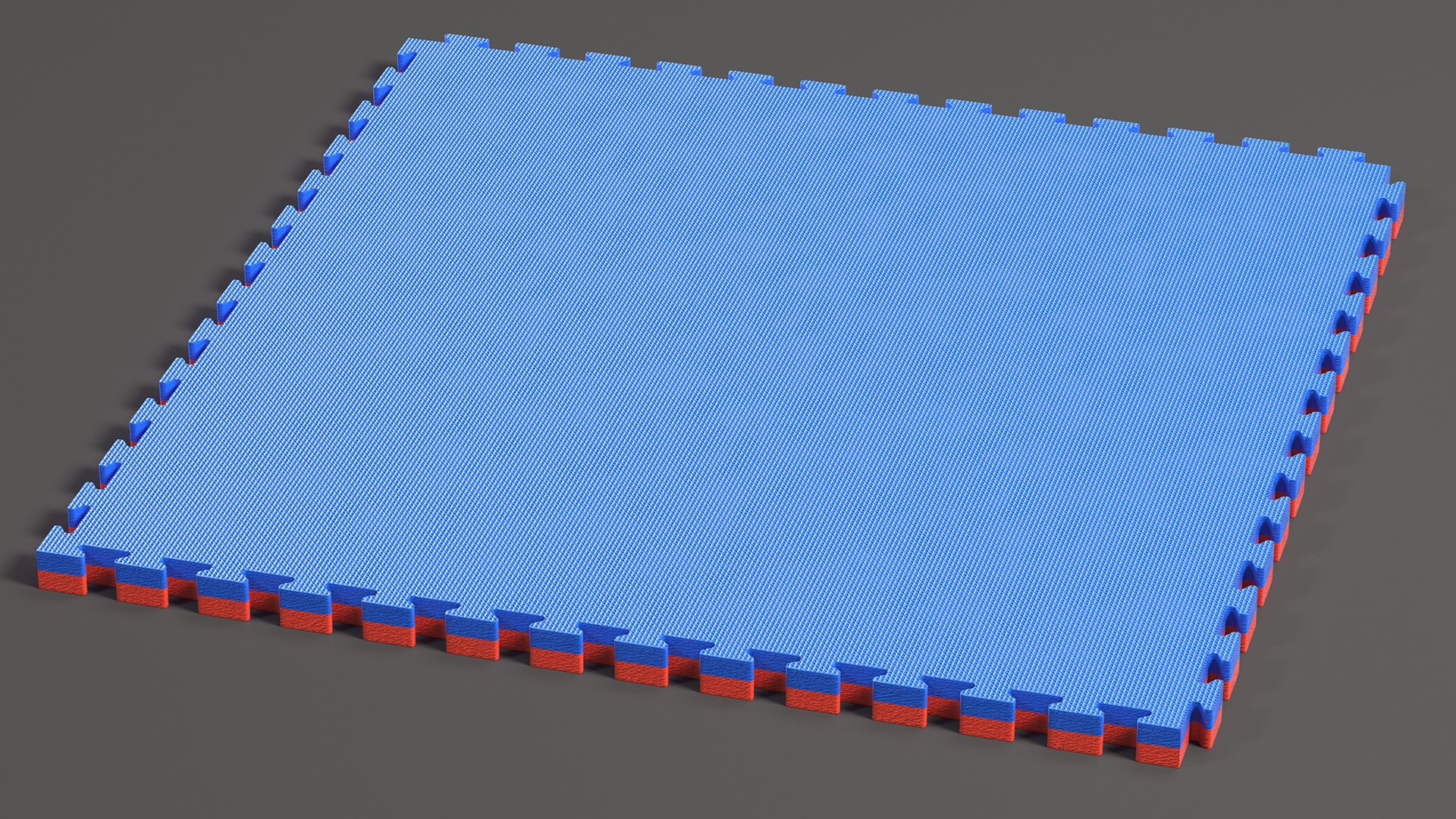 Tatami Puzzle Blue and Red 3D model - TurboSquid 1984573