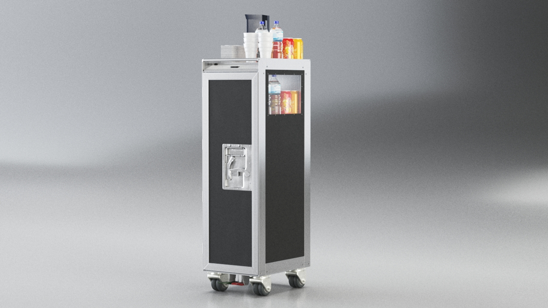 3D Bordbar Airline Trolley - TurboSquid 2198647