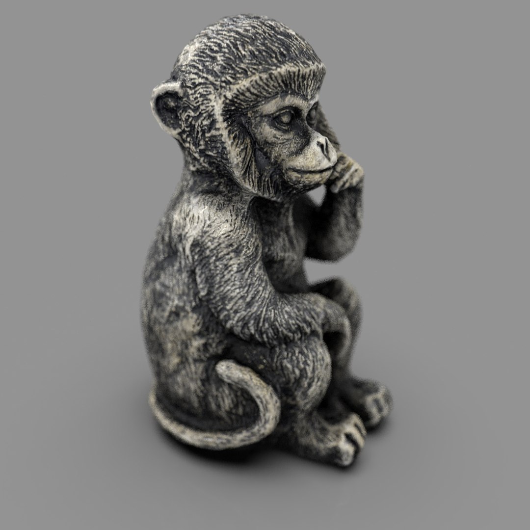 Monkey Statue 3D Model - TurboSquid 2132761