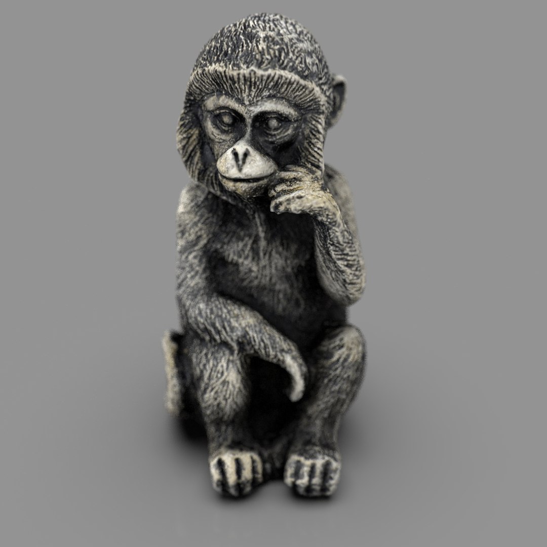 Monkey Statue 3D Model - TurboSquid 2132761