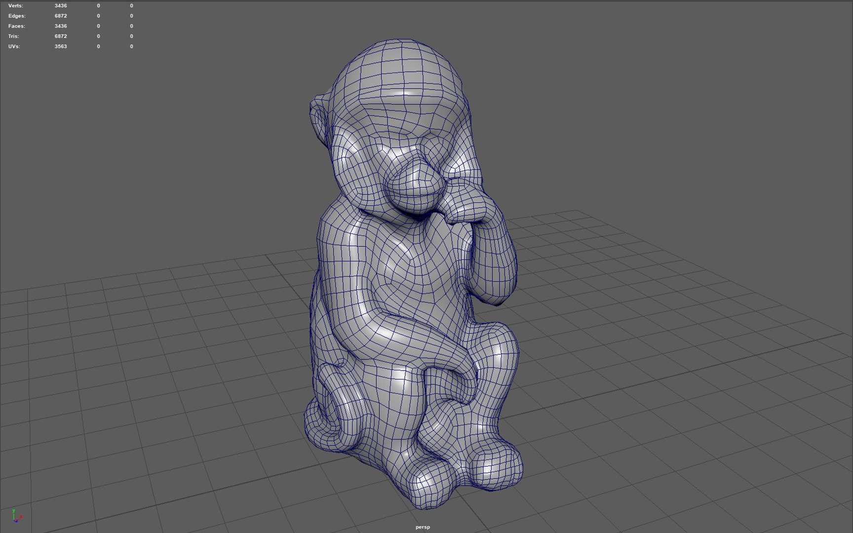 Monkey Statue 3D Model - TurboSquid 2132761