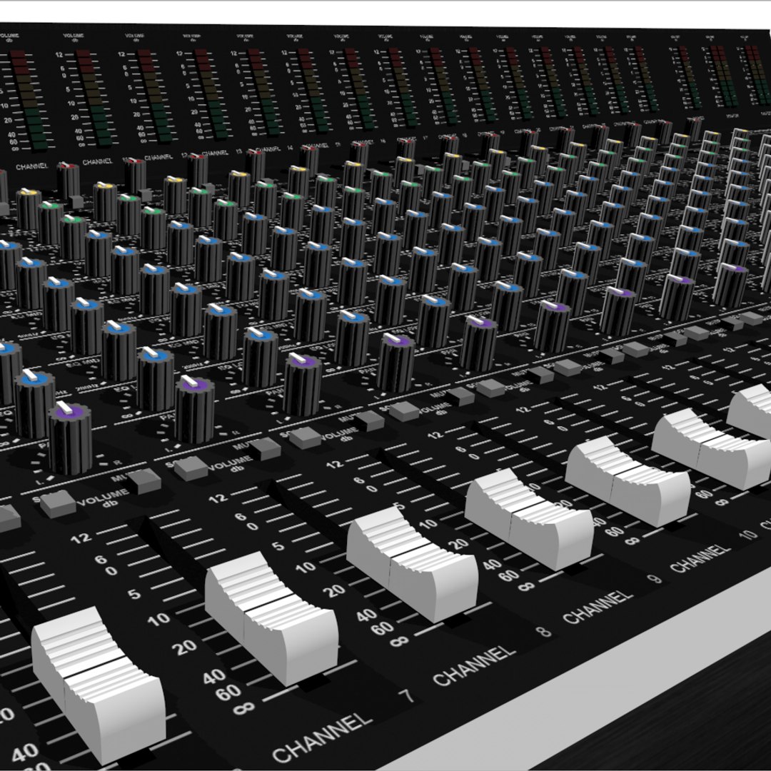 3d mixing board model