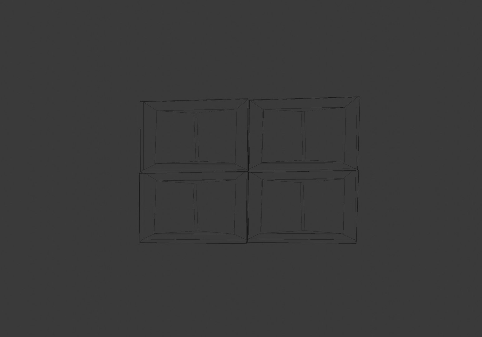 3D Square Blue Window - TurboSquid 1902894