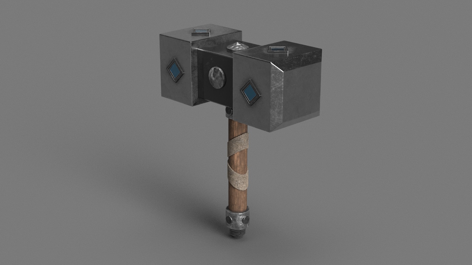 3D Retro Hammer - TurboSquid 1576319