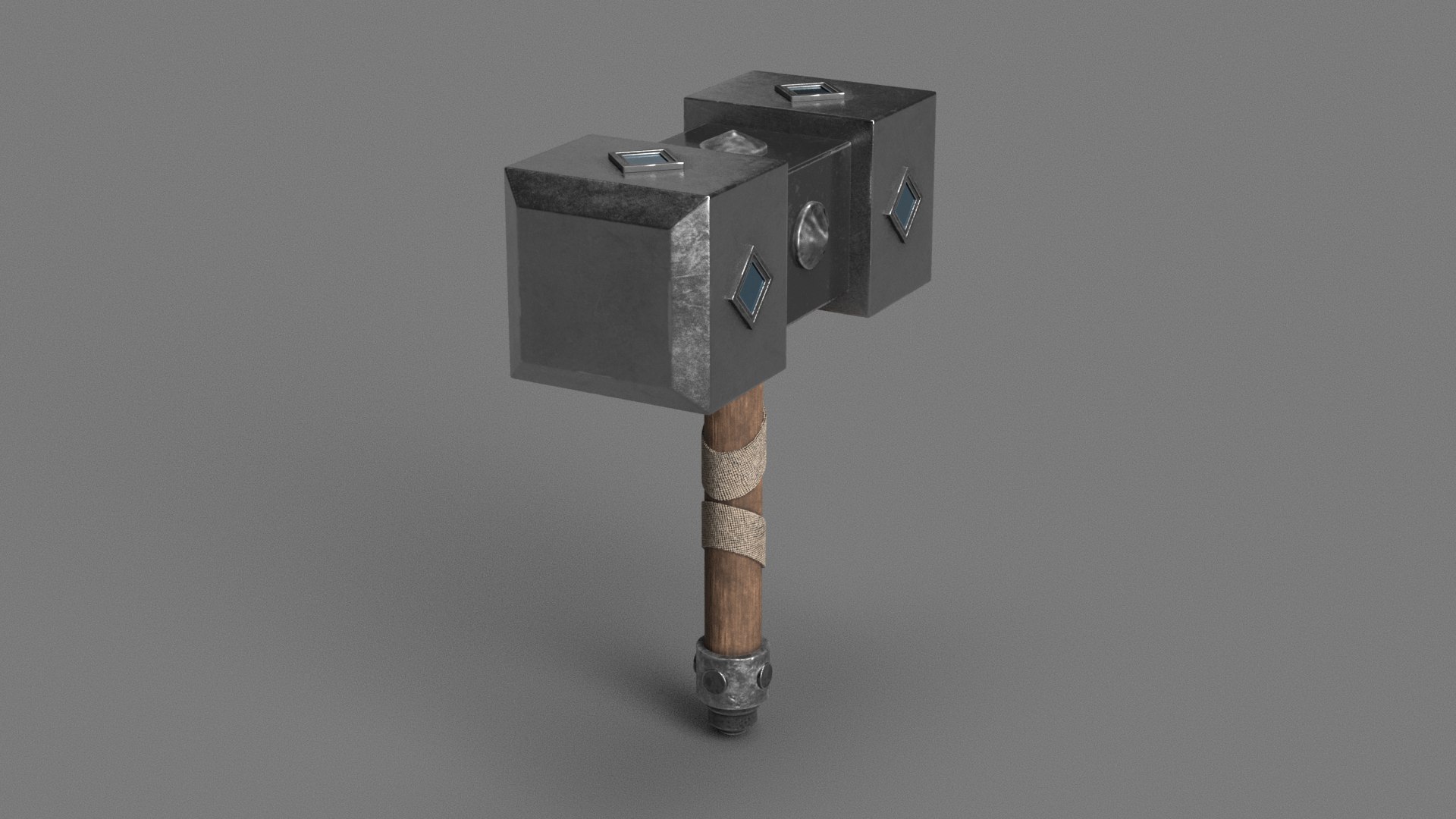 3D Retro Hammer - TurboSquid 1576319