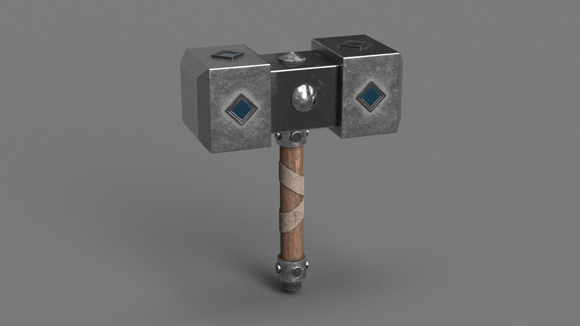 3D Retro Hammer - TurboSquid 1576319