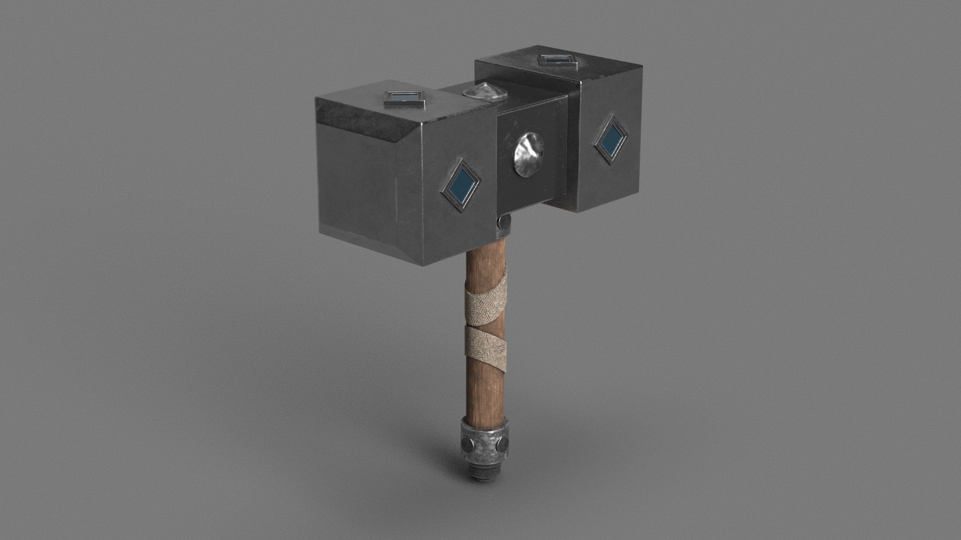 3D Retro Hammer - TurboSquid 1576319