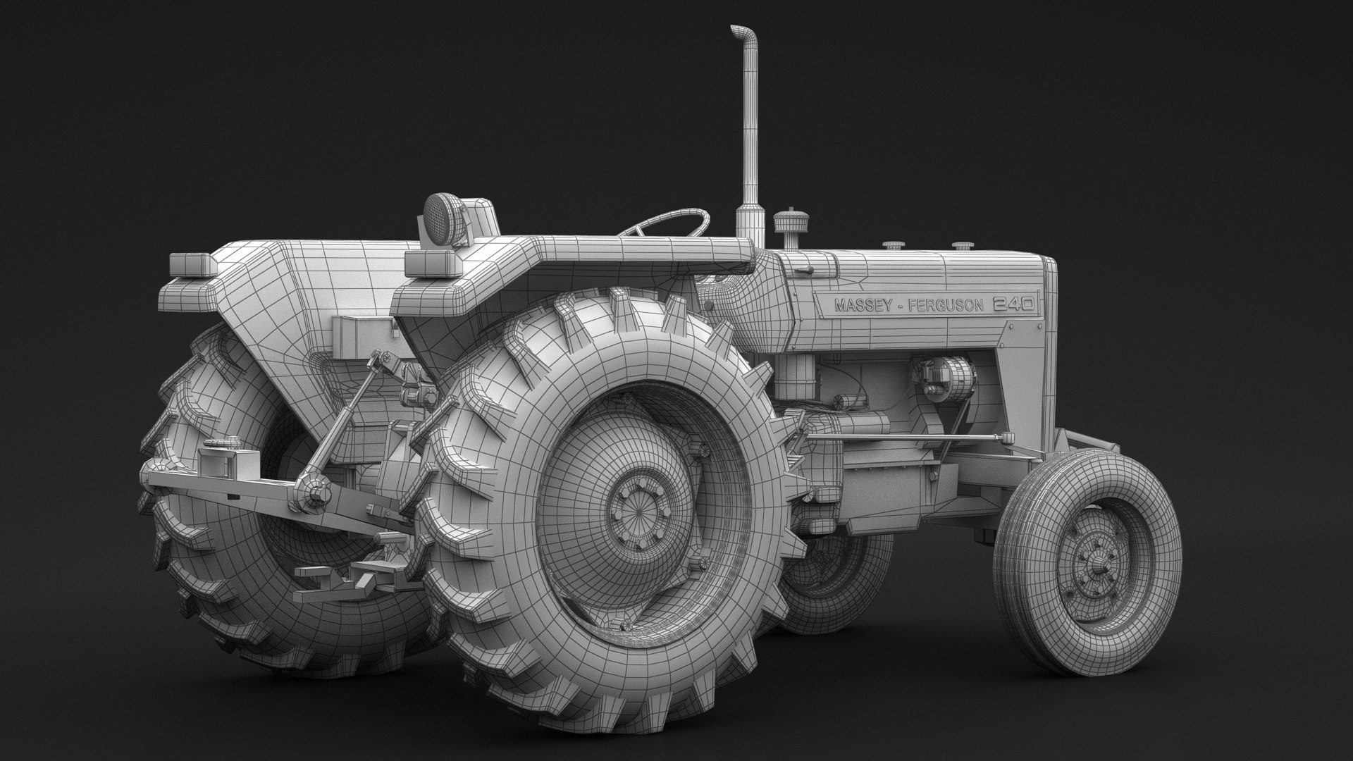 Massey Ferguson 240 1996 Model - TurboSquid 2010512