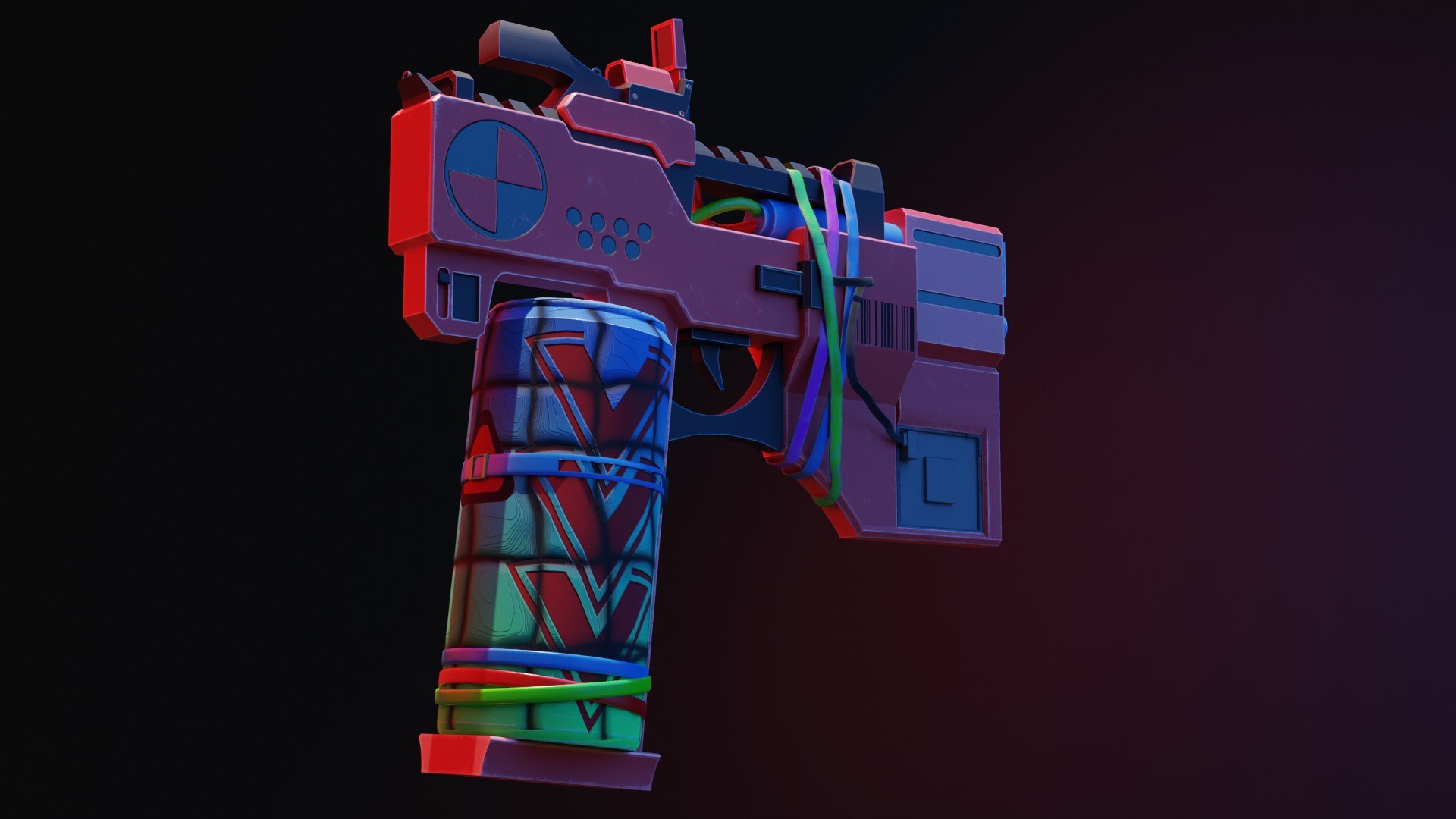 3D Stylized Gun Model - TurboSquid 1936176