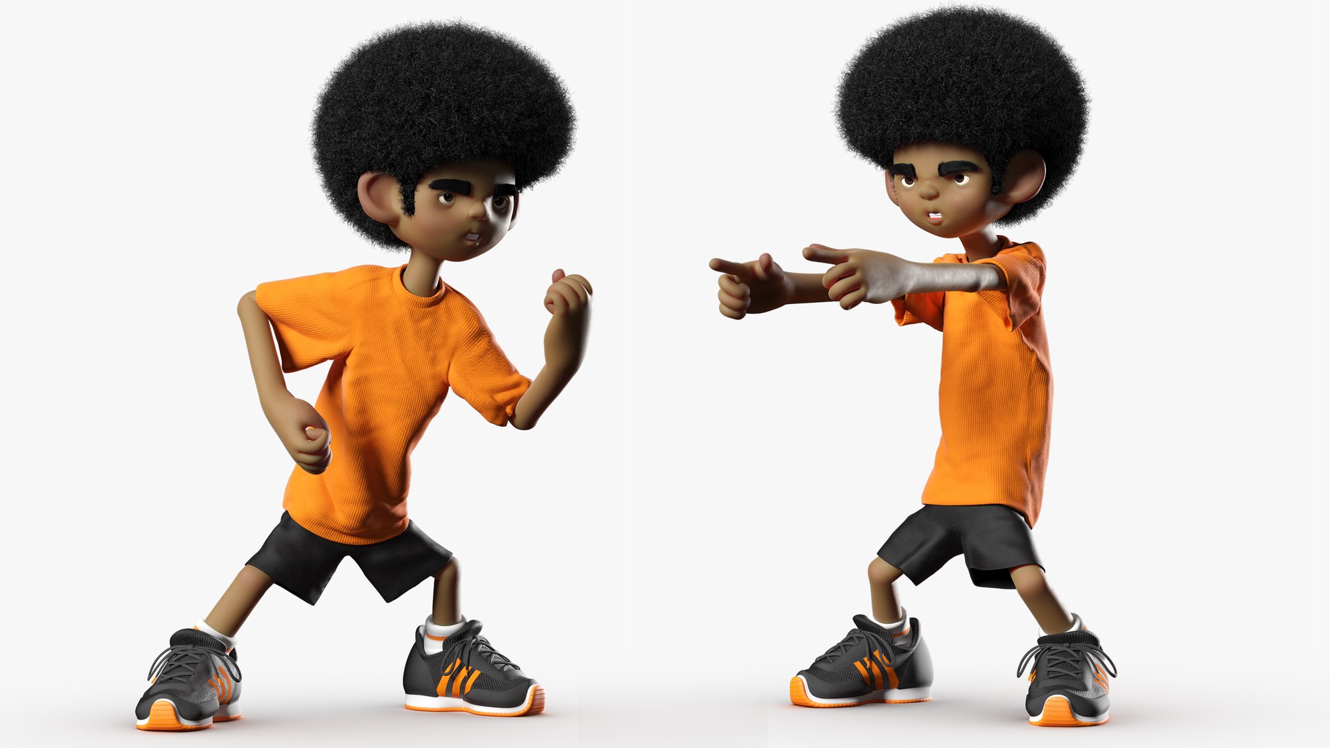 3D Afro Kid model - TurboSquid 1986154
