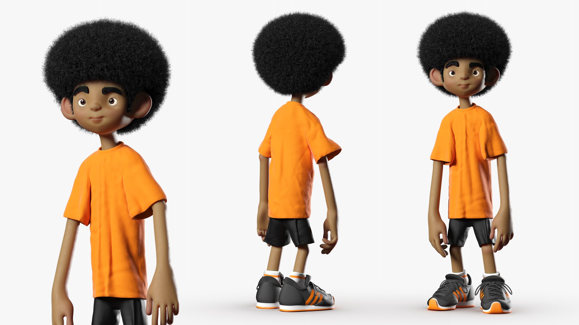 3D Afro Kid Model - TurboSquid 1986154