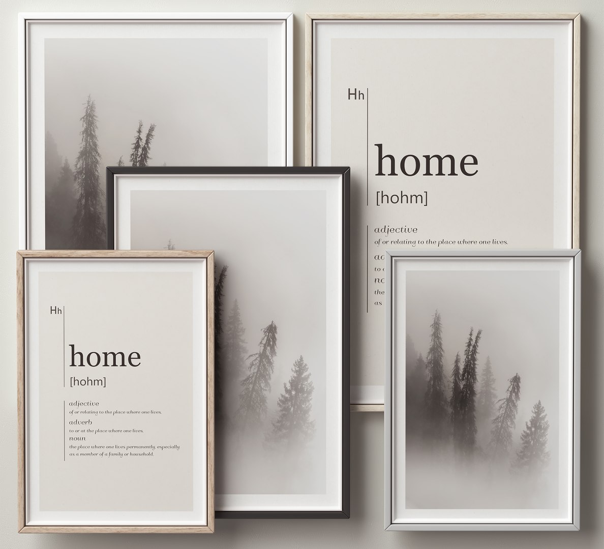 Picture Frames Set-311 3D Model - TurboSquid 1883071