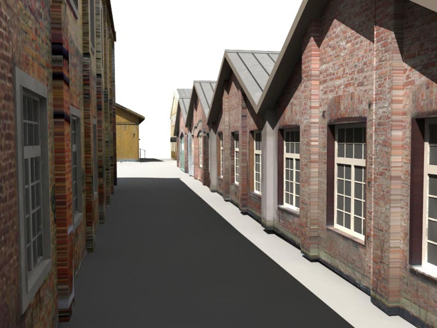 Worn-out Old Factory 3d Model