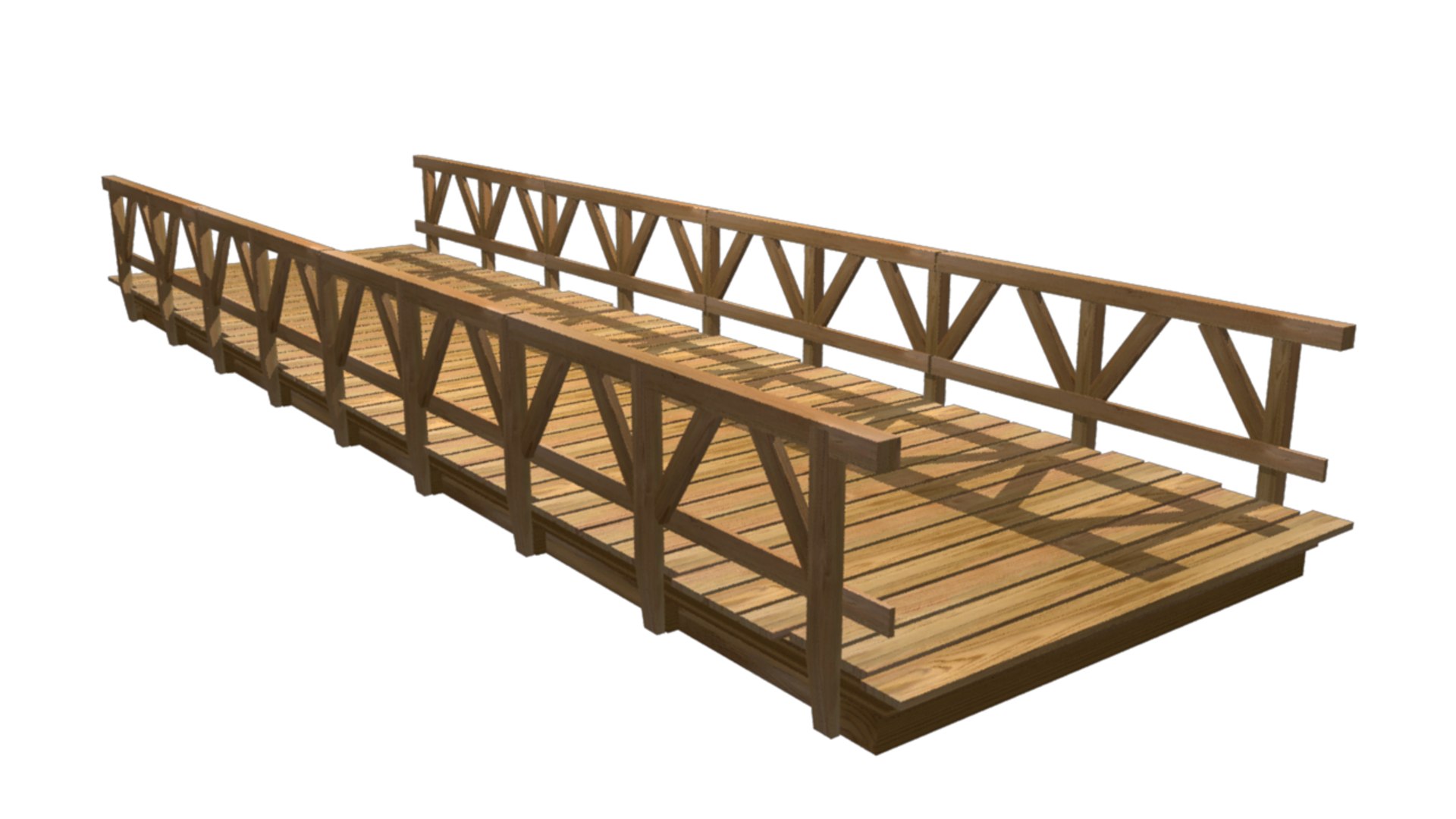 3d Wooden Bridge