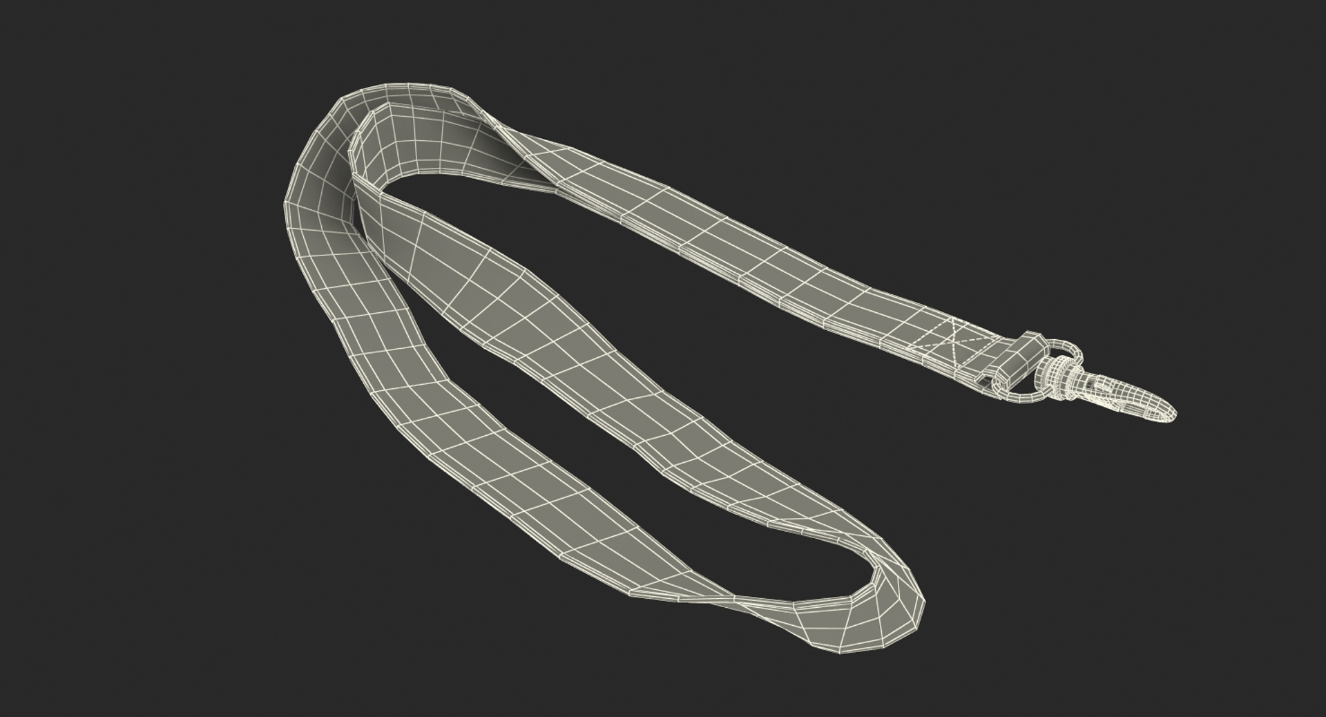 3D red visitor lanyard - TurboSquid 1255612