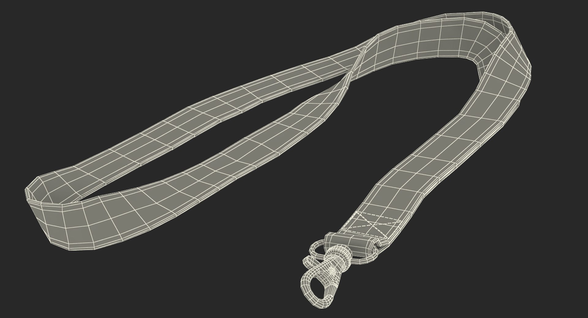3D red visitor lanyard - TurboSquid 1255612