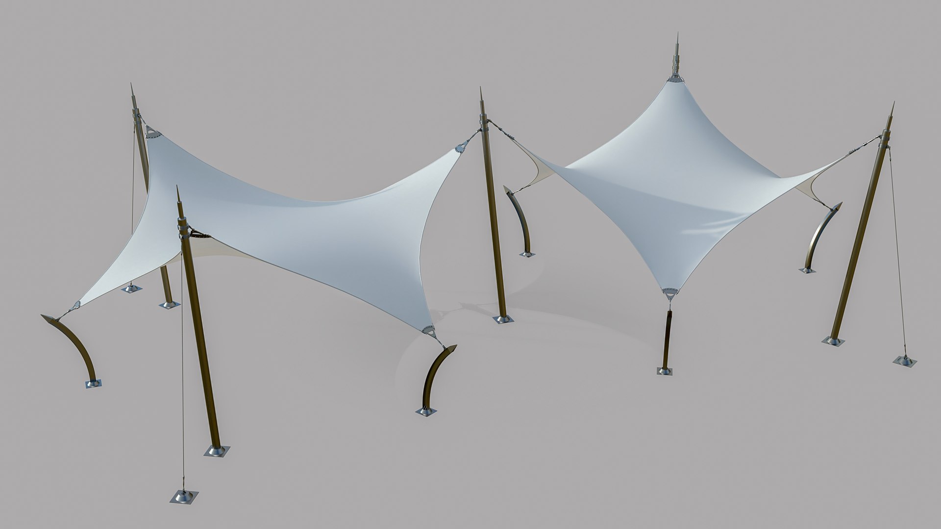 Tensile Structure Project 3D - TurboSquid 2263332