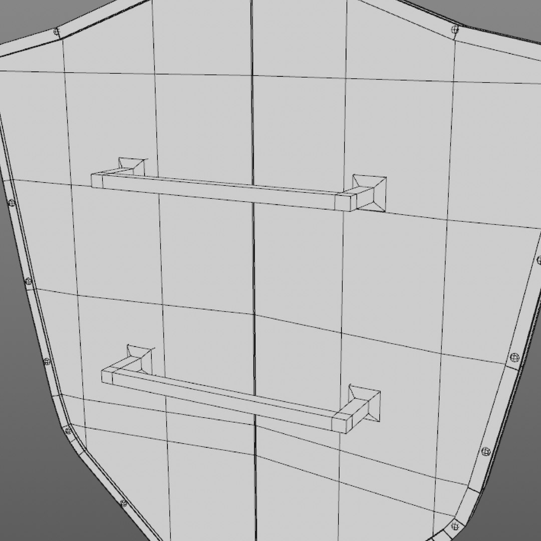 3D cartoon shield model - TurboSquid 1402417