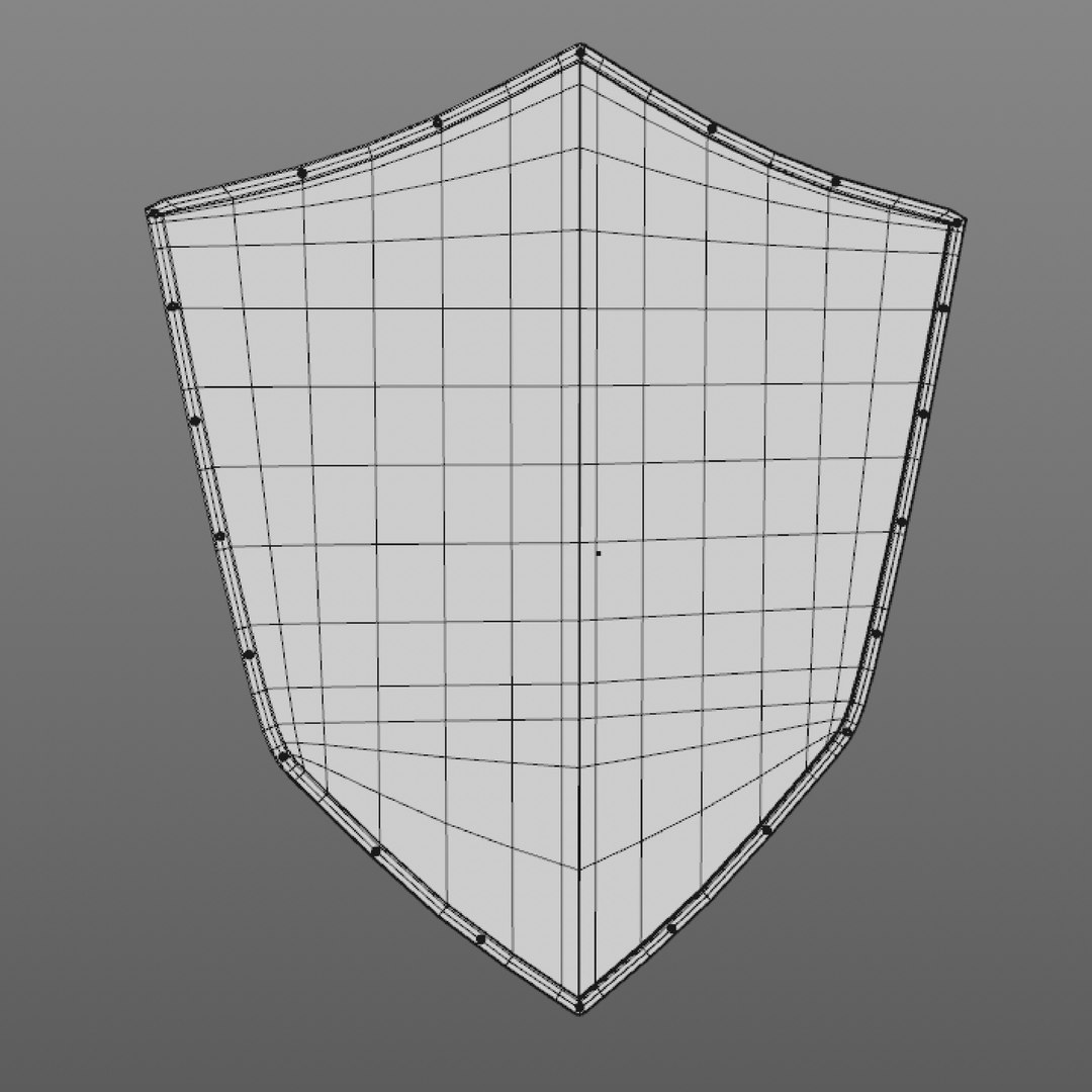 3D cartoon shield model - TurboSquid 1402417