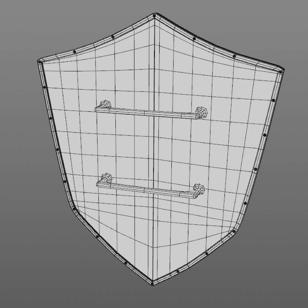 3D cartoon shield model - TurboSquid 1402417