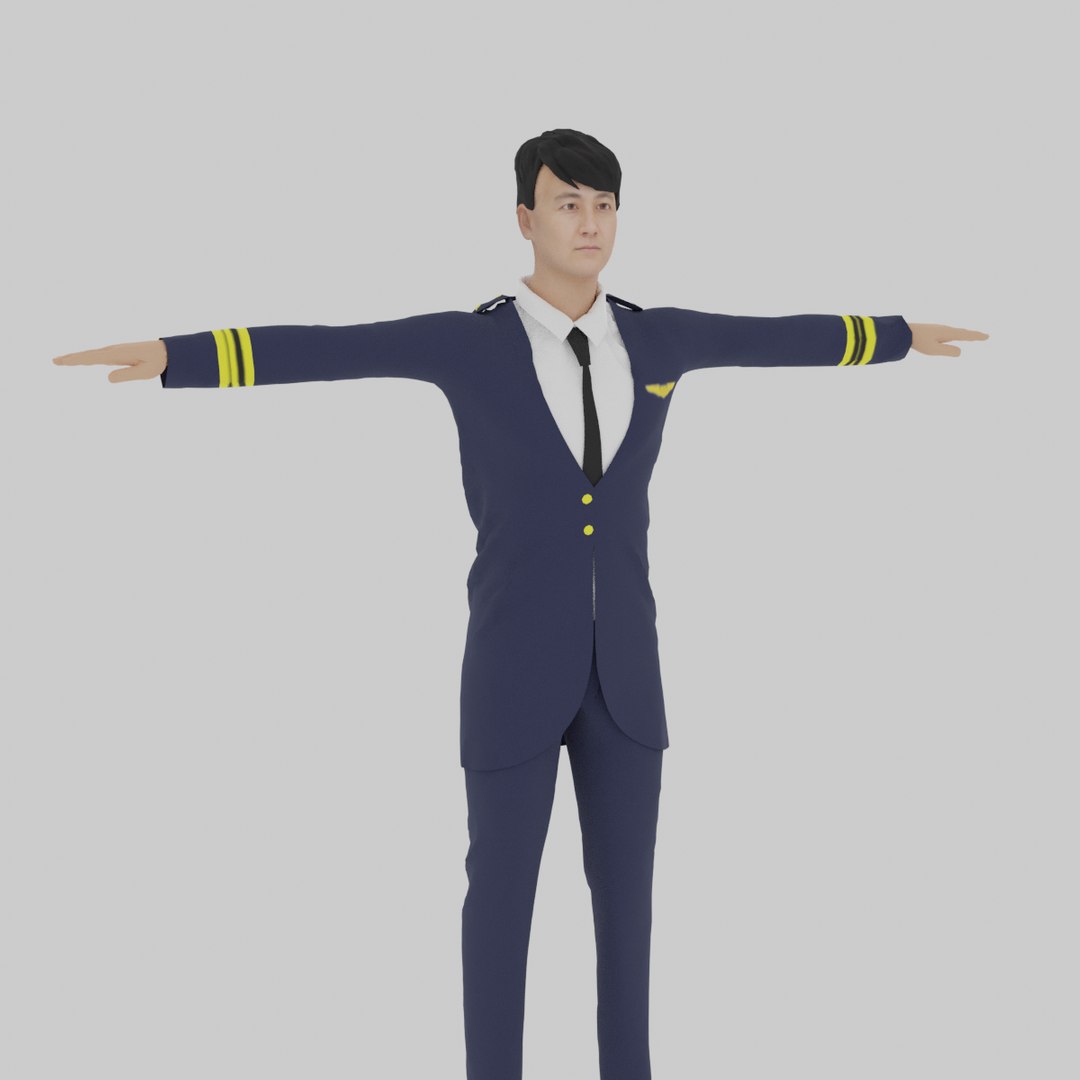 Airline Pilot 3D Model - TurboSquid 2021610