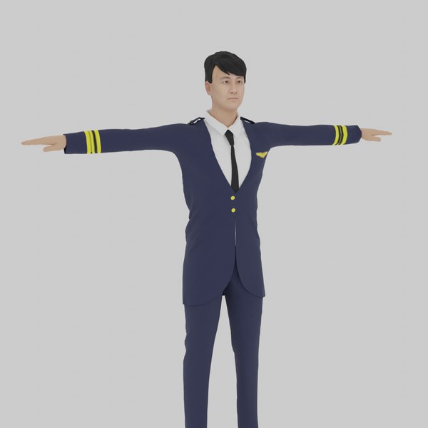 modelo 3d Airline Pilot - TurboSquid 2021610
