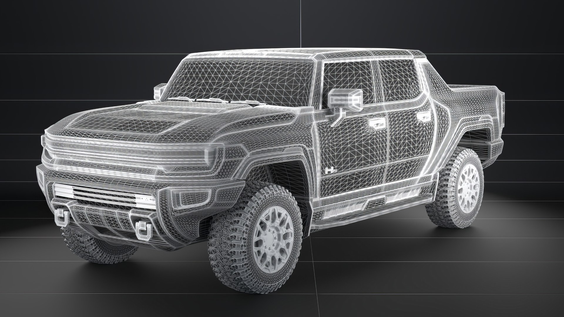 Hummer EV Pickup 3D Model - TurboSquid 2333708