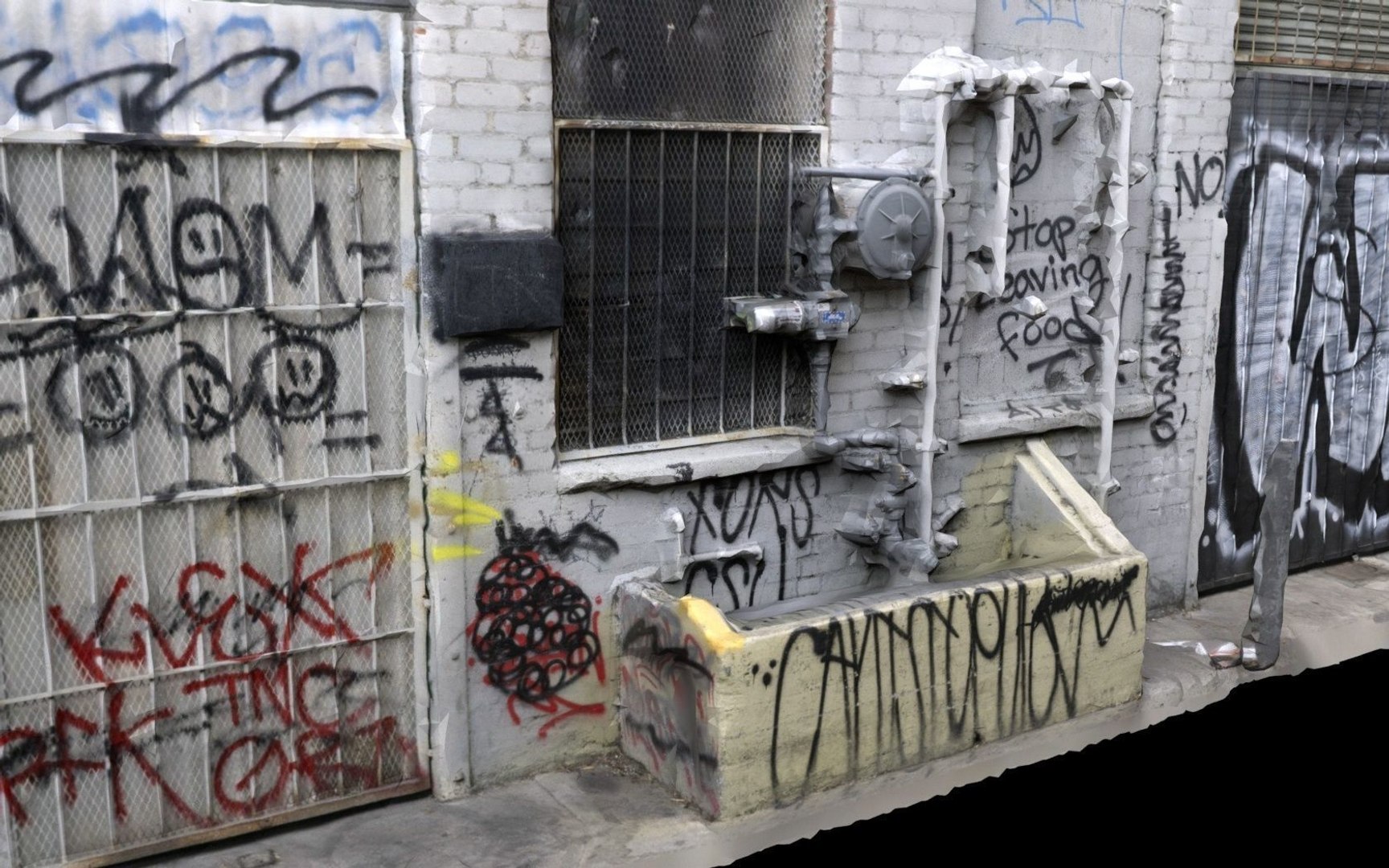 Back Street Alley Photogrammetry Scan Model 3D - TurboSquid 1736158
