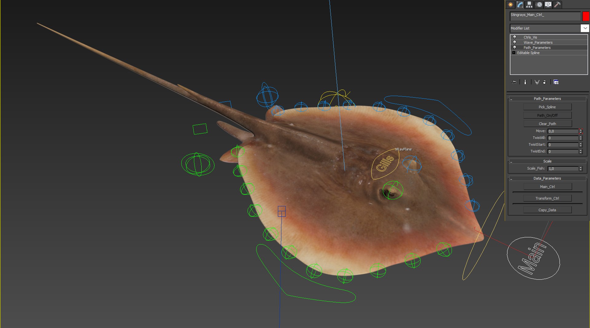 Stingray Animation Model - TurboSquid 1550534