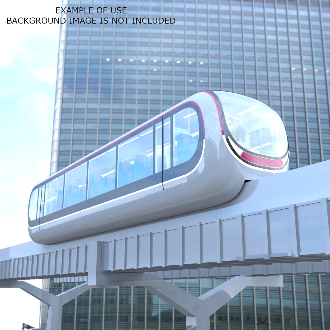 3D Monorail Trains Collection 2023 III - TurboSquid 2081096