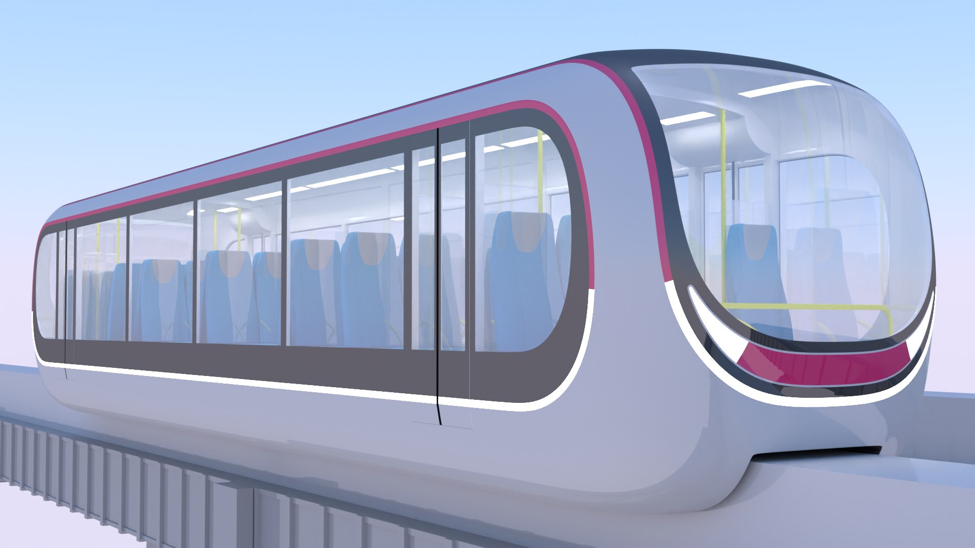 3D Monorail Trains Collection 2023 III - TurboSquid 2081096