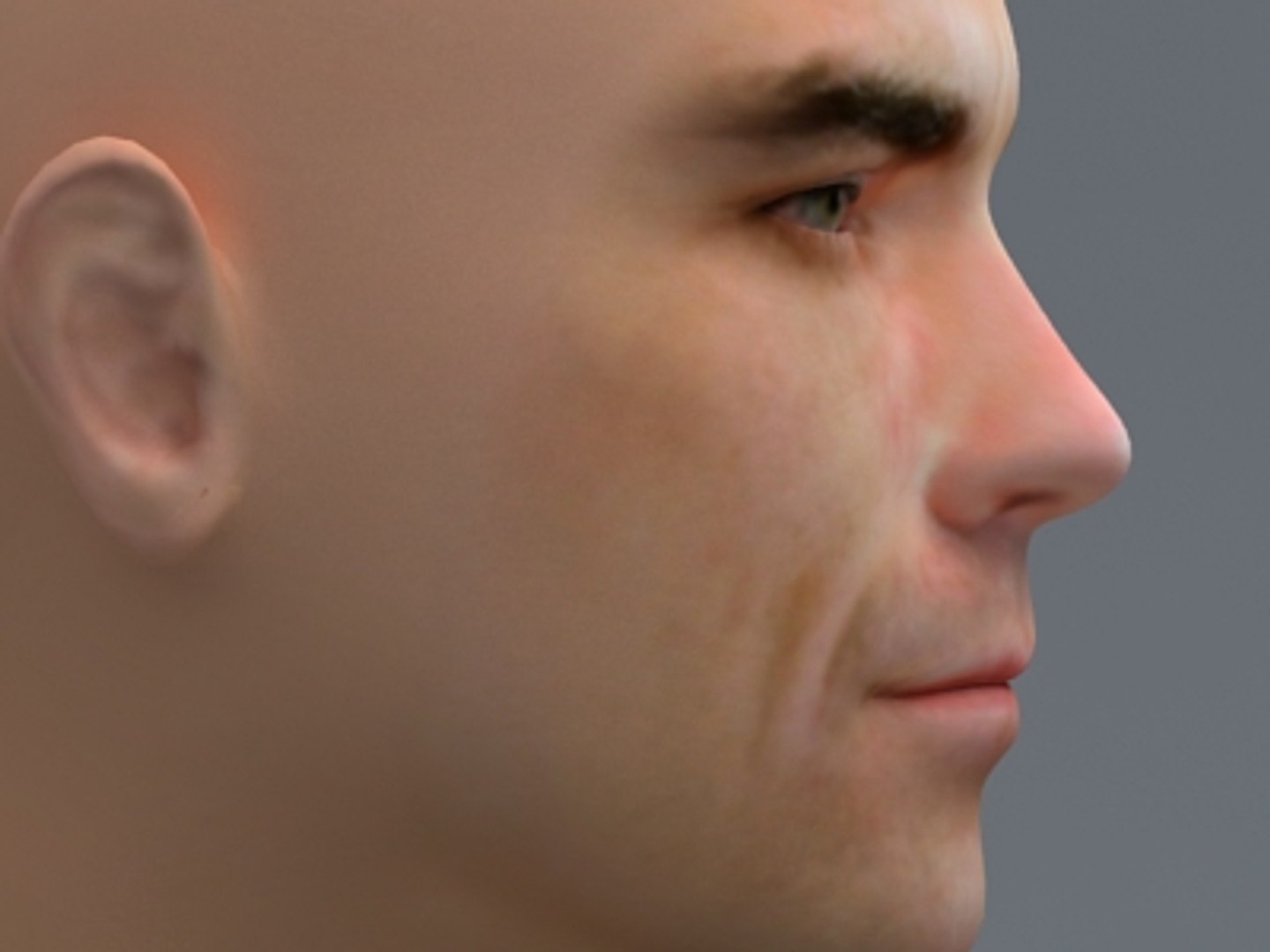 3d Robbie Williams Face Model