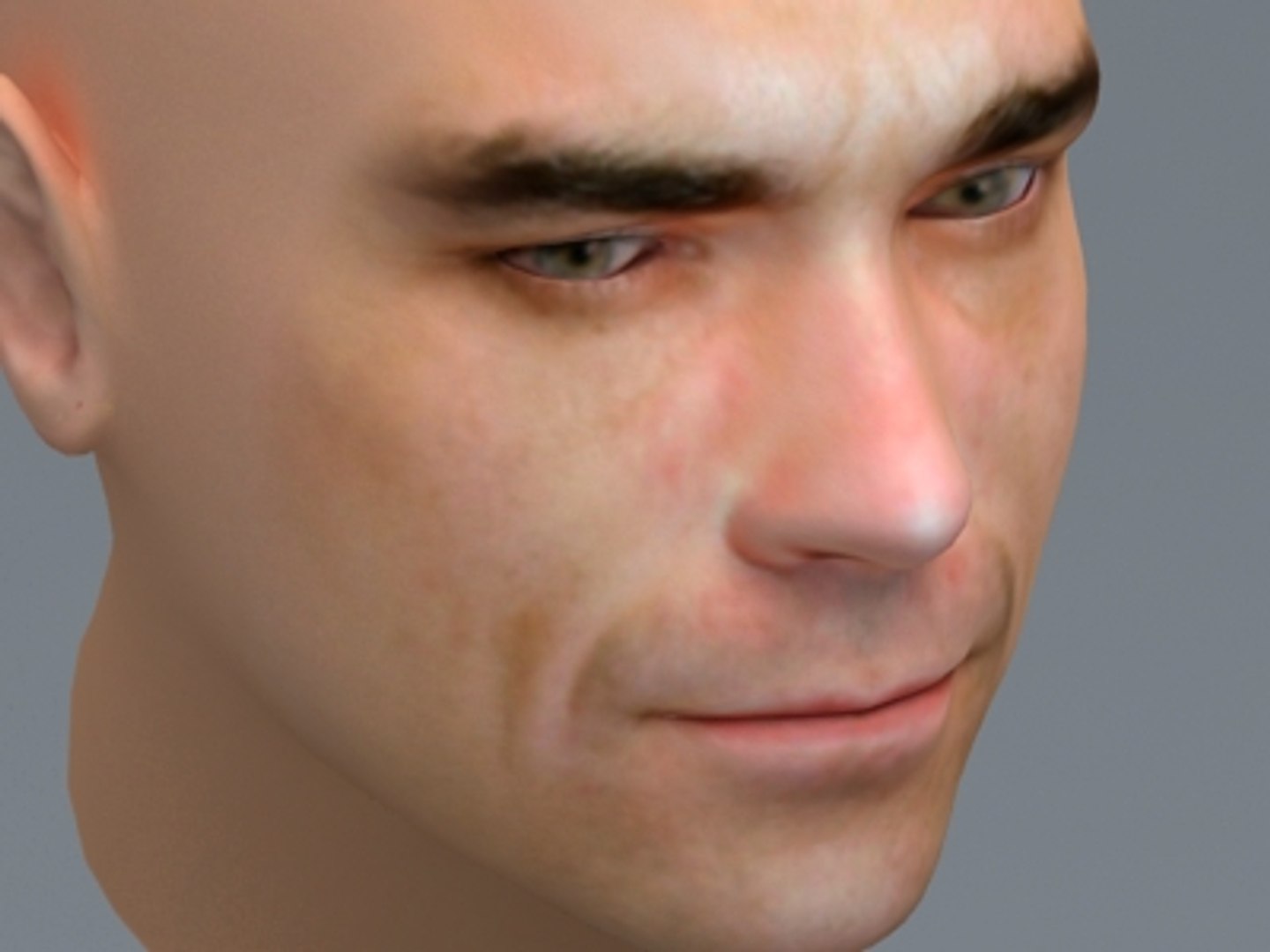 3d Robbie Williams Face Model
