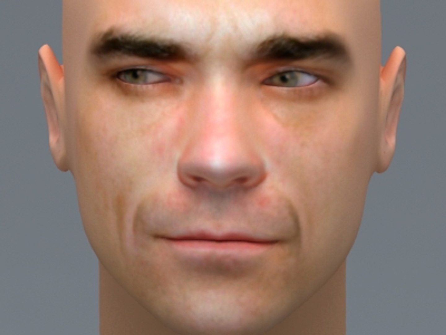 3d Robbie Williams Face Model