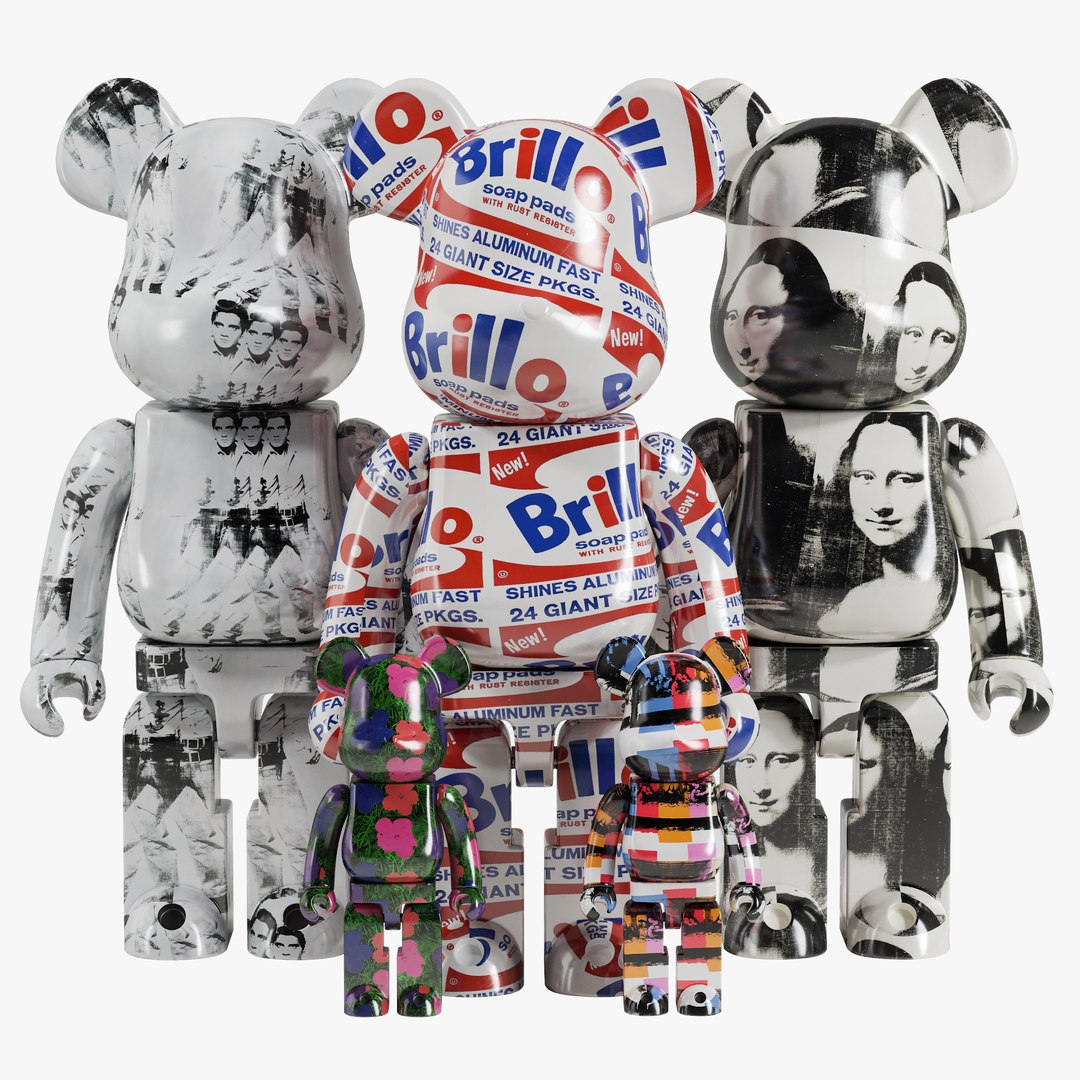 Bearbrick Andy Warhol 3D Model TurboSquid 1722151