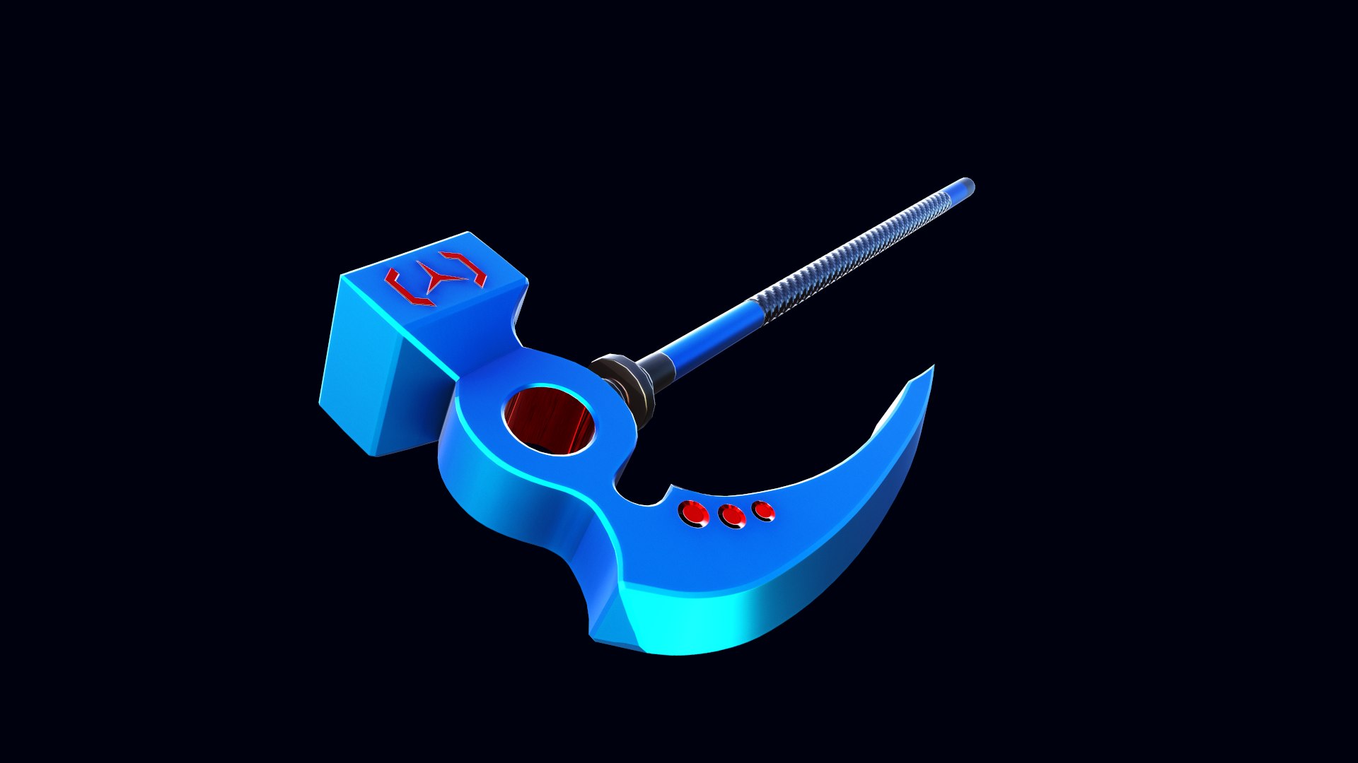 Low-poly stylized two-handed hammer game-ready 3D model - TurboSquid ...
