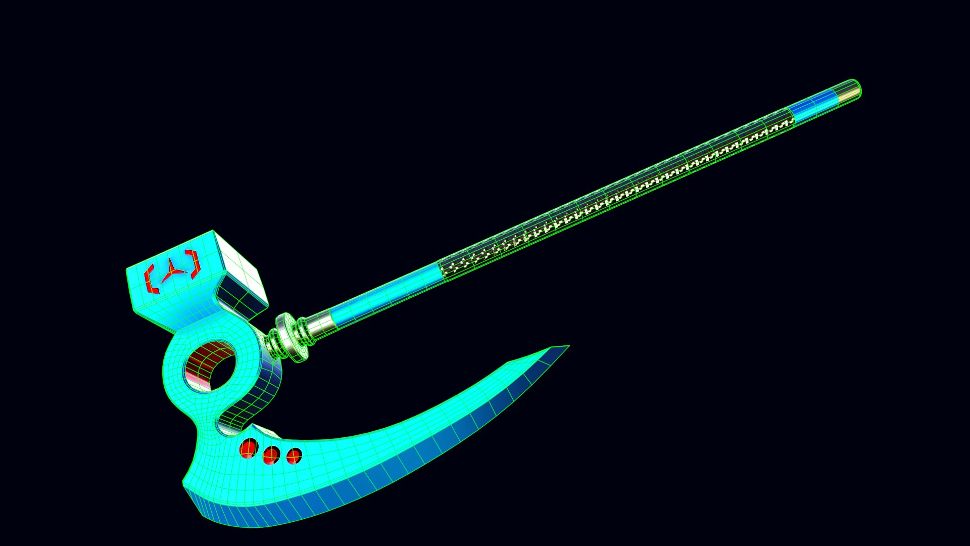 Low-poly stylized two-handed hammer game-ready 3D model - TurboSquid ...