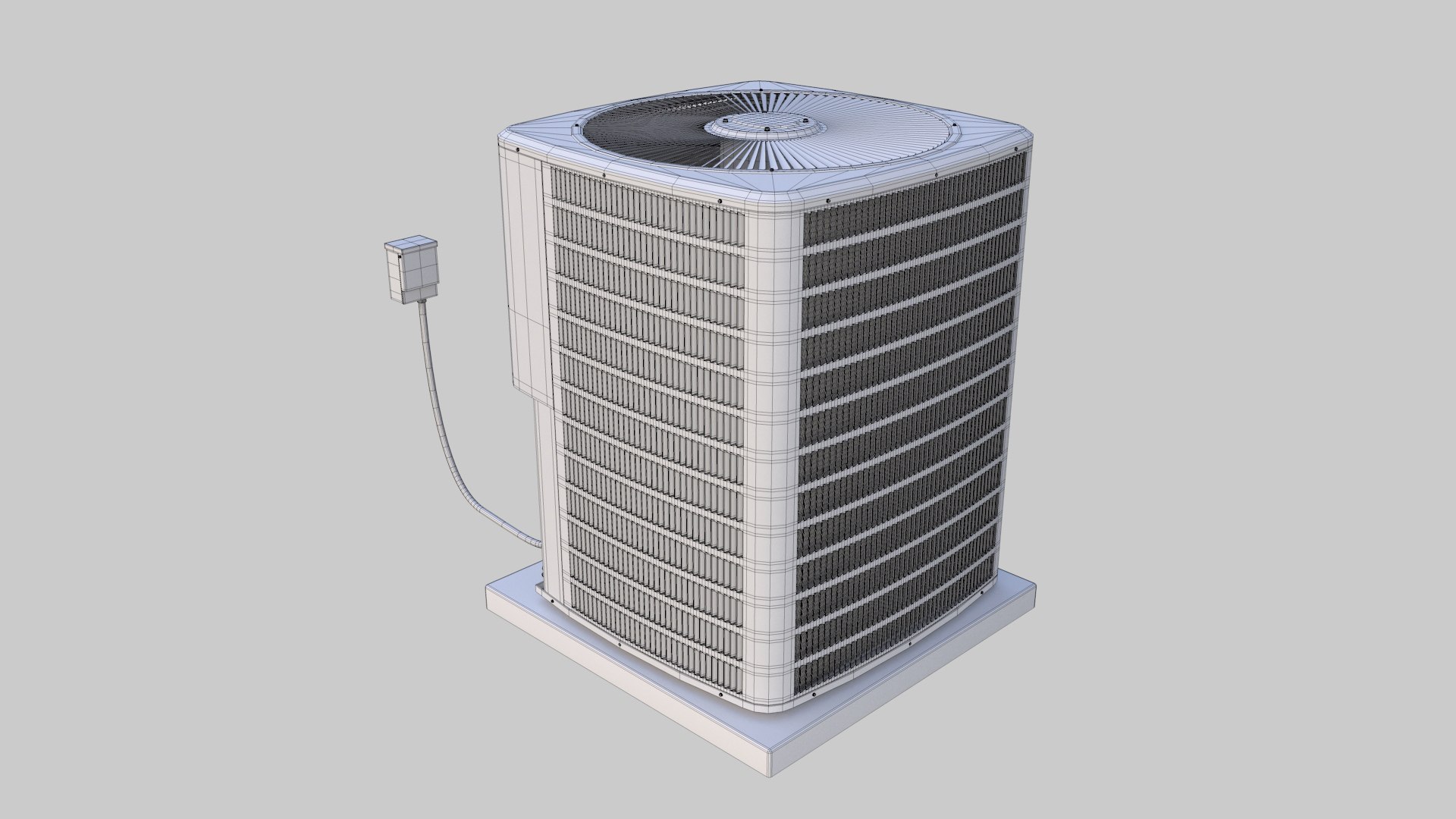 Ac Condensing Unit 3D Model - TurboSquid 1563735