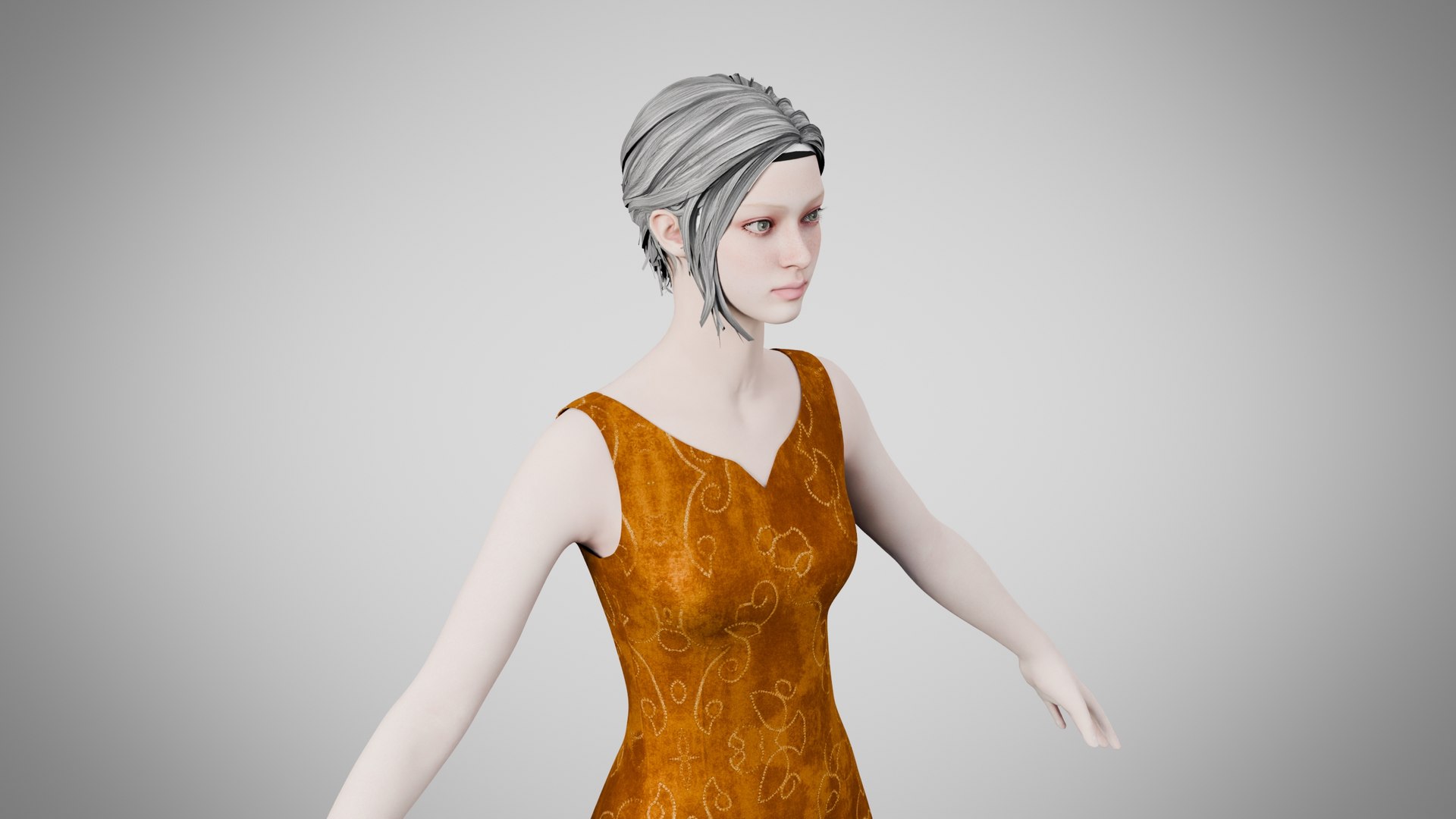 Dress 36 Velvet Honey Dusk Model - TurboSquid 2503785