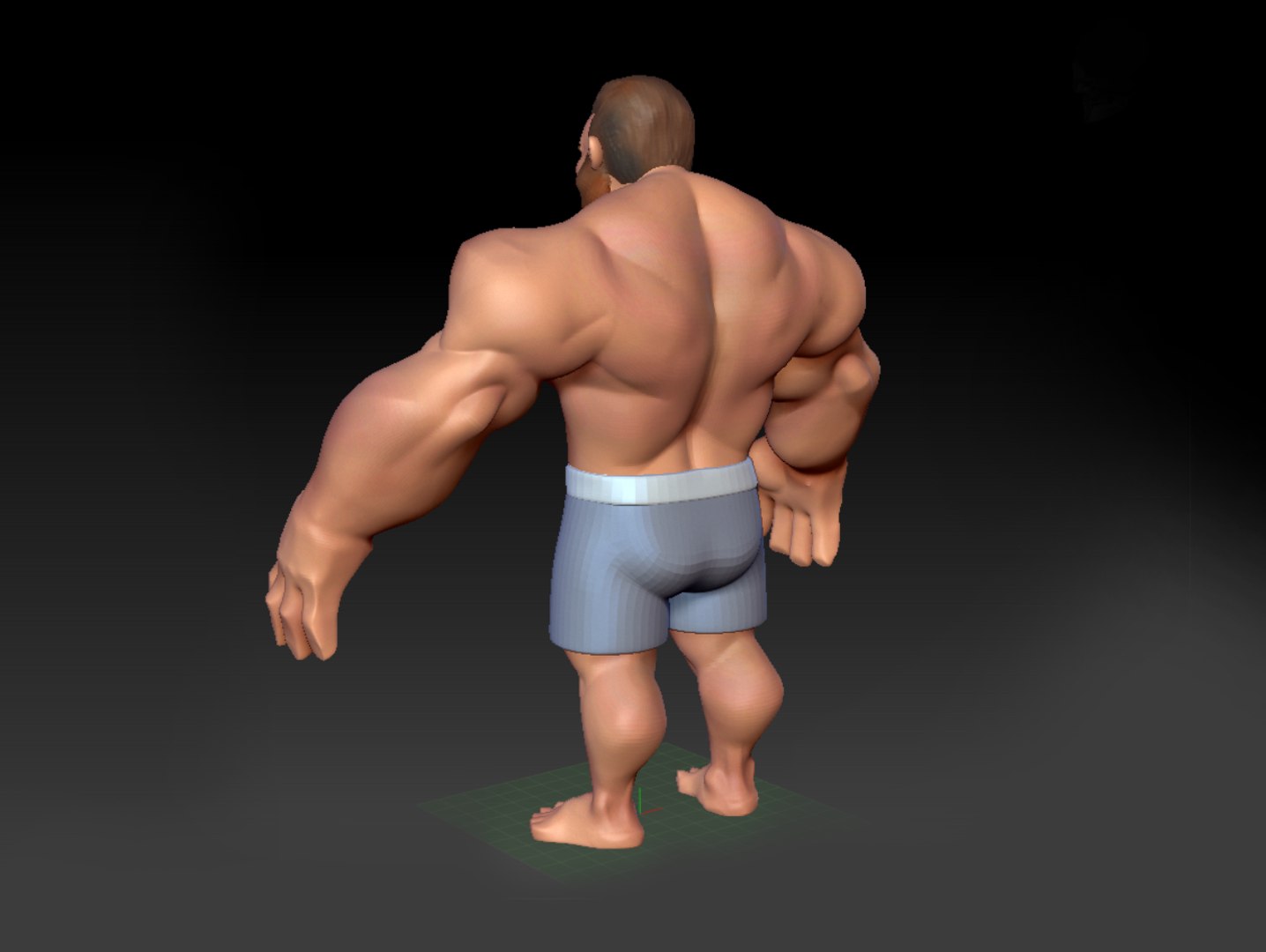 3D Cartoon Hulk Model - TurboSquid 1697400