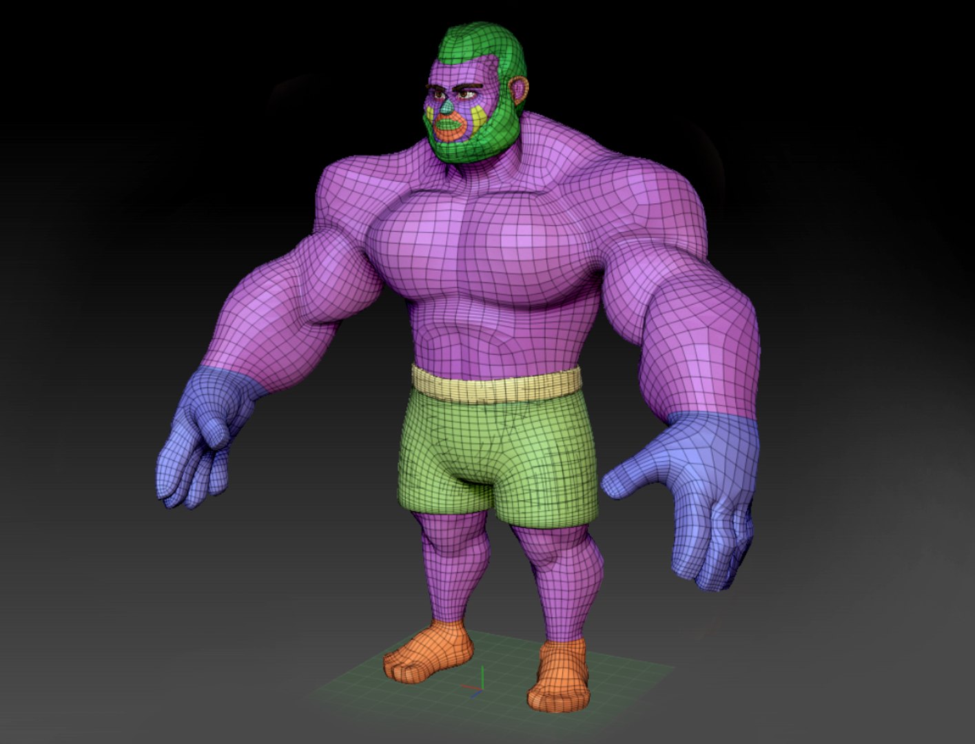 3D Cartoon Hulk Model - TurboSquid 1697400