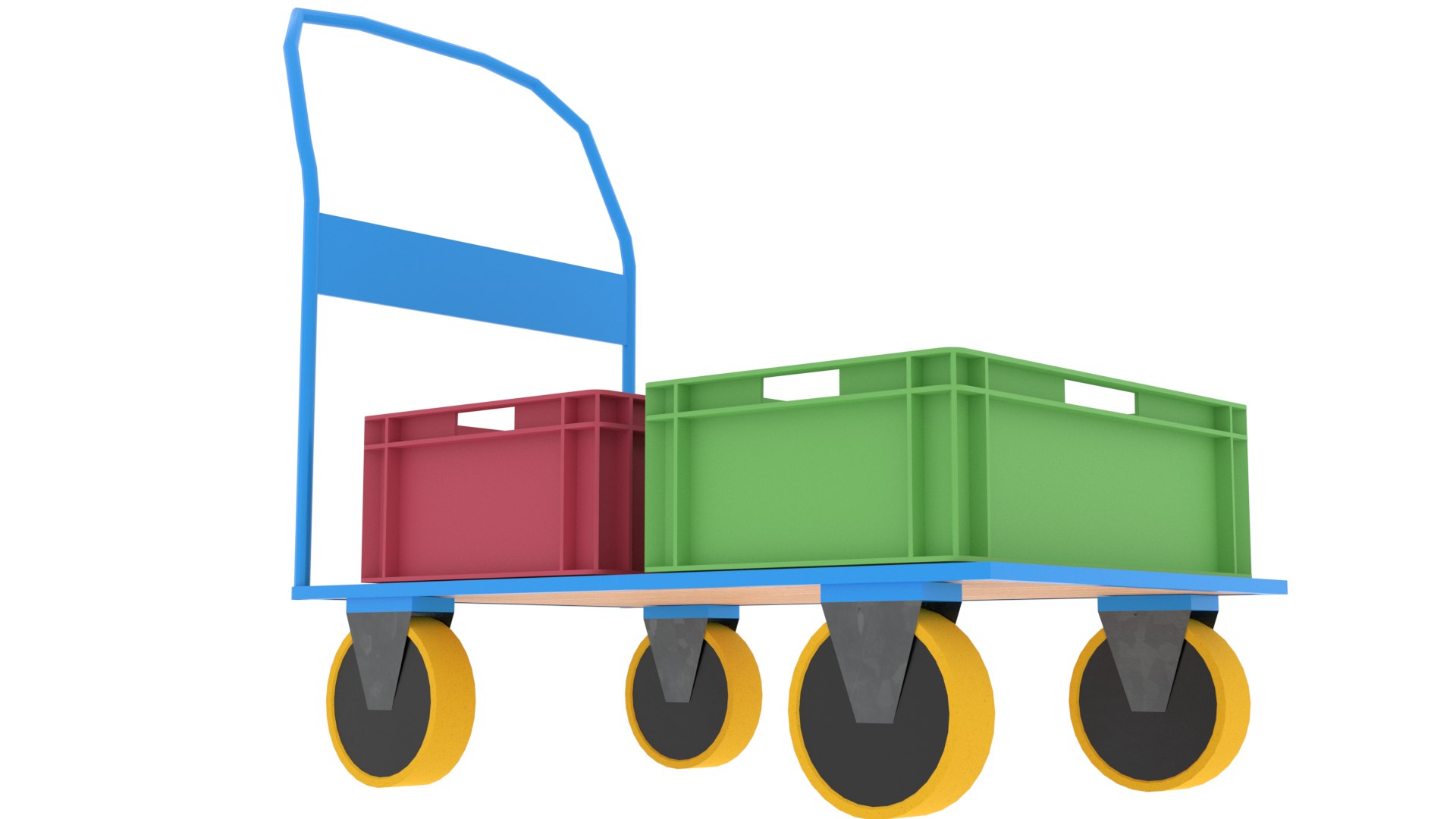 Platform trolley 3D model - TurboSquid 1862180