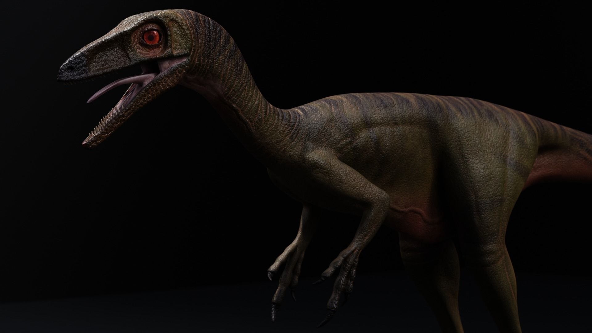 3D Compsognathus Animated 3d Model - TurboSquid 2188716