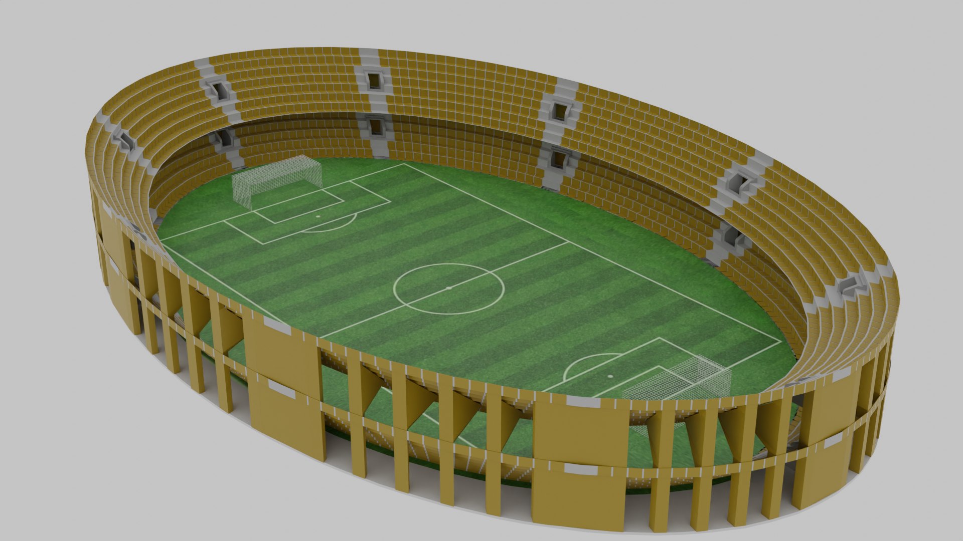 3D Model Football Stadium - TurboSquid 2140178