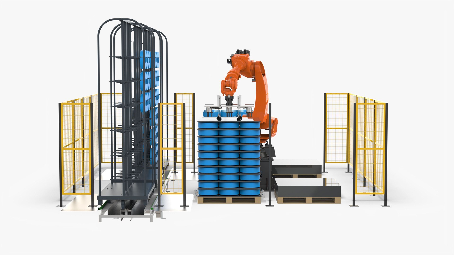 Automatic Robot Bobbin Loading Workstation 3D Model - TurboSquid 2009383
