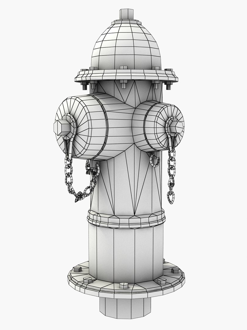 Yellow Hydrant 3d Model